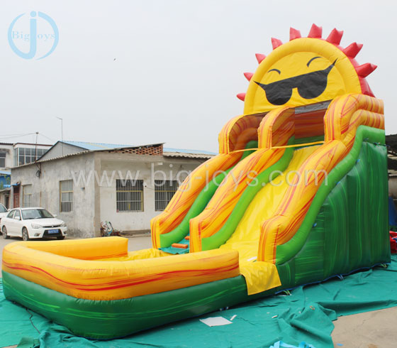 sunshine inflatable slide---Zhengzhou Bigjoys Amusement Equipment Co., Ltd
