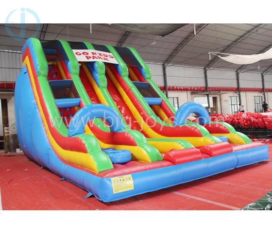 Inflatable go kids park,inflatable race slide,giant inflatable slide ...
